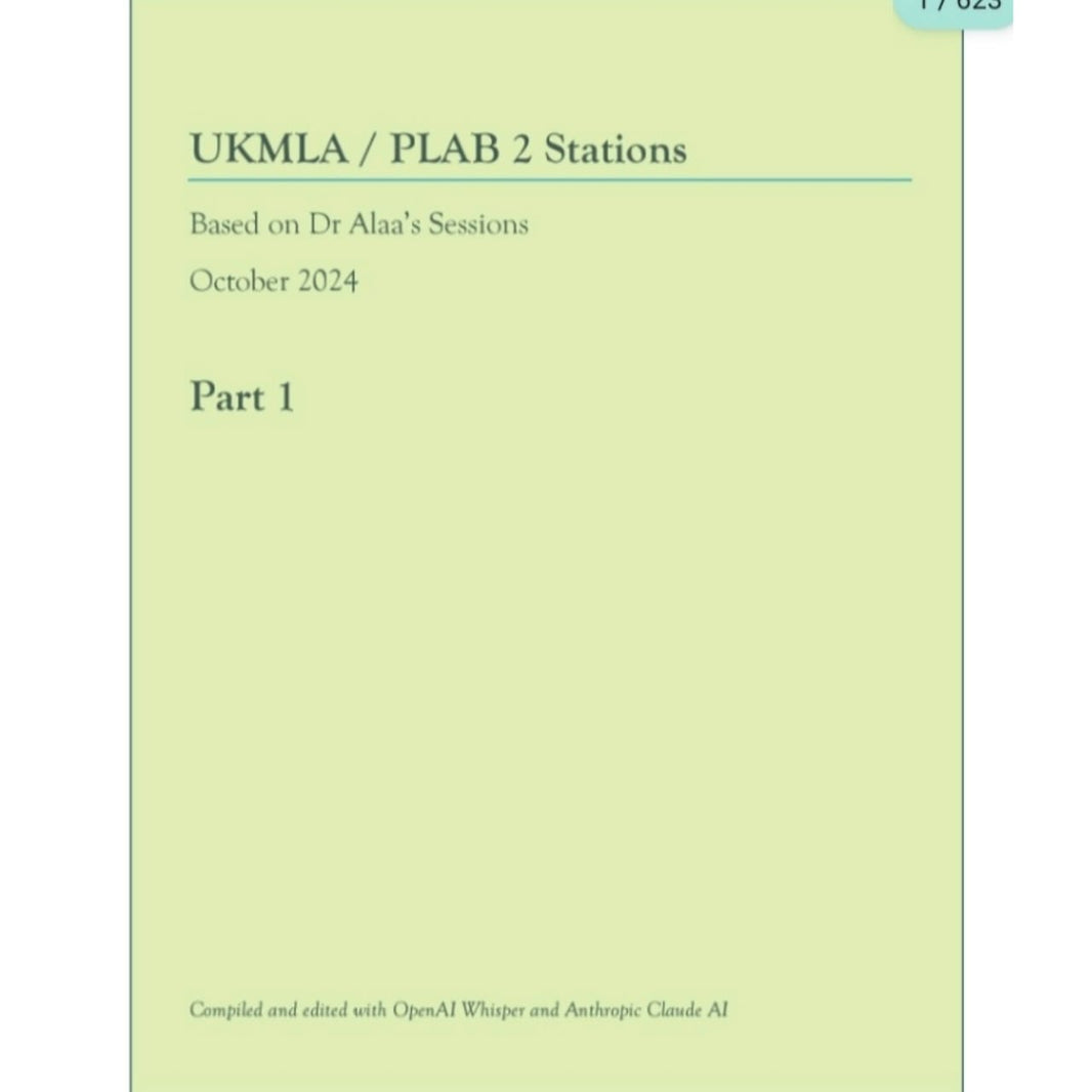 PLAB / UKLMA – MedicoBooks.pk